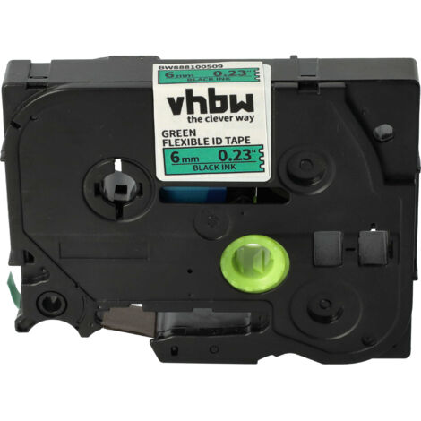 vhbw Schriftband-Kassette kompatibel mit Brother PT E110, D800W, E105 ...