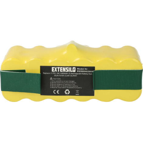 EXTENSILO 1x Akku kompatibel mit iRobot Roomba 562, 555, 560, 540, 550 ...