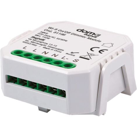 Modulo Smart Attuatore ON/OFF Relè E Dimmer Wi-Fi Dom-e Beghelli 81166