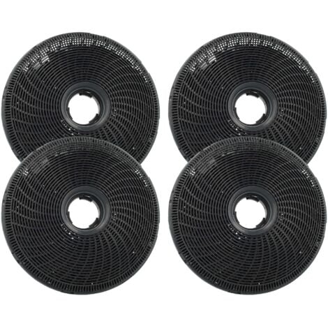 vhbw 4x filtro de carbón activado compatible con Best BHC62450WA, BHC62421XA, BHC62450BA ...