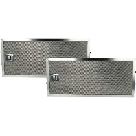 vhbw 2x Filtro metálico de grasa reemplaza Miele 4002515616383, 8165760 para campana extractora ...