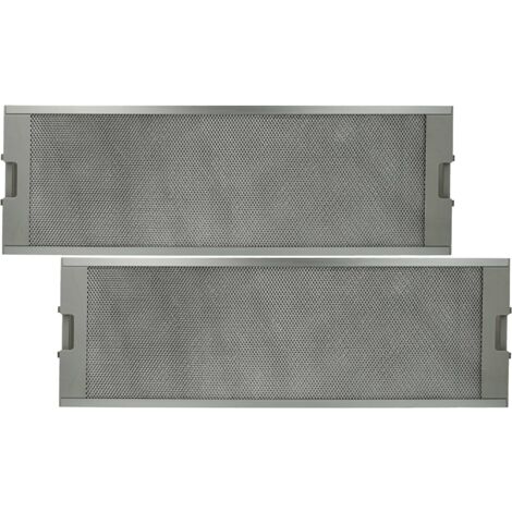 vhbw 2x Filtro metálico de grasa compatible con Imperial DMA 64 EL, DMA 64 EX, DMA 64/5, DMA 64/ ...