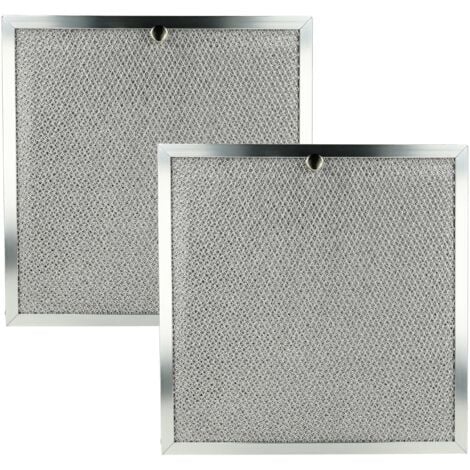 vhbw 2x Filtro metálico de grasa reemplaza Miele 8259070 para campana extractora metal