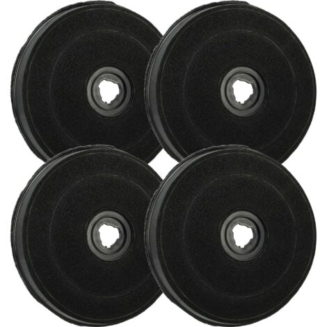 vhbw 4x filtro de carbón activado compatible con Ariston AH9F - ECO E233, AHD9AIX - ECO E233 ...