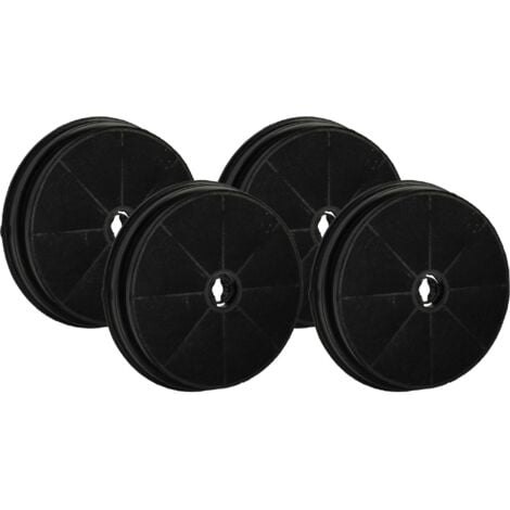 vhbw 4x filtro de carbón activado compatible con Prima LIA730, LIA200, LIA174.1, LIA174 campanas ...