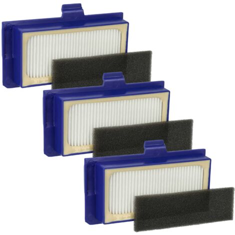 vhbw Set filtros compatible con Rowenta Smart Force Extreme robot aspirador - 6x filtro repuesto ...