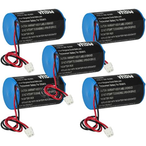 vhbw 5x batería compatible con Visonic MCS-730, MCS-710, MCS-720 ...