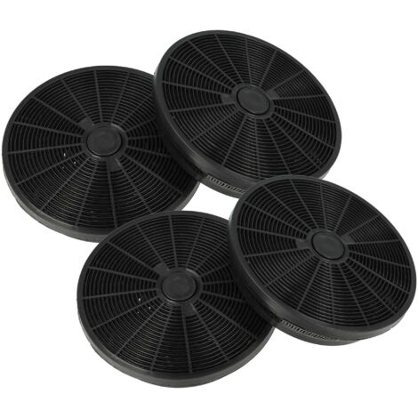 vhbw 4x filtro de carbón activado compatible con Amica IH 17025 E campanas cocina