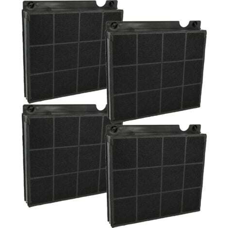 vhbw 4x filtro de carbón activado compatible con Elica CRUISE IX/A/60, Cube, CRUISE IX/A/90 ...