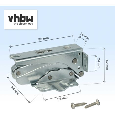 vhbw 2x bisagra de puerta compatible con Siemens GI81NVEE1, GI81NVEE0 ...