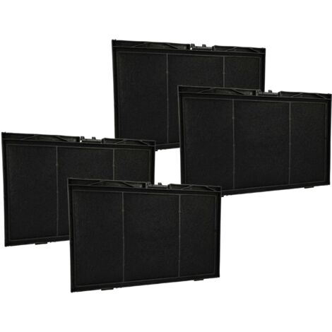vhbw 4x filtro de carbón activado compatible con Bosch DFM064W50, DFM064W52, DFM064W50/02 ...