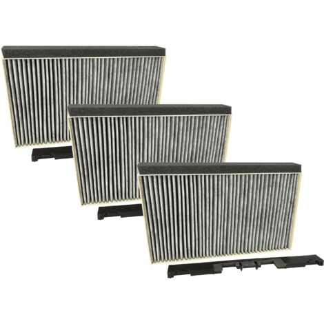 vhbw 3x filtro de carbón activado compatible con Bosch DWB097A51/03, DWB097A50, DWB097A51/01 ...