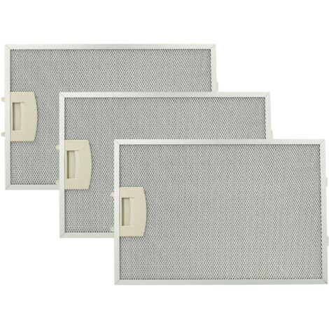vhbw 3x filtro metálicos de grasa compatible con Neff D8680N1/01, D8680N1/03, D8680N1/04 ...