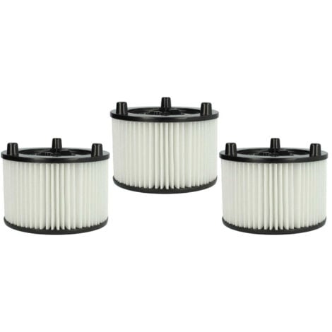 vhbw Set de filtros 3x Filtro plisado compatible con Bosch UniversalVac 15 aspiradora en seco y ...