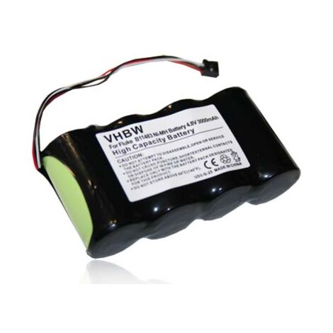 vhbw Batería reemplaza Fluke B11483, BP120, BP120MH para medidor (3000 ...