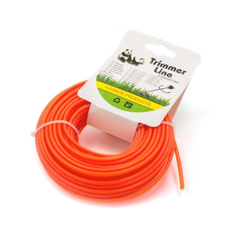 vhbw Fil diamètre 3mm, 15 mètres, orange, nylon compatible avec ...