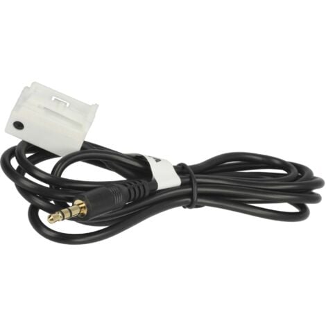 vhbw Câble adaptateur AUX pour radio de voiture (120 cm) compatible ...