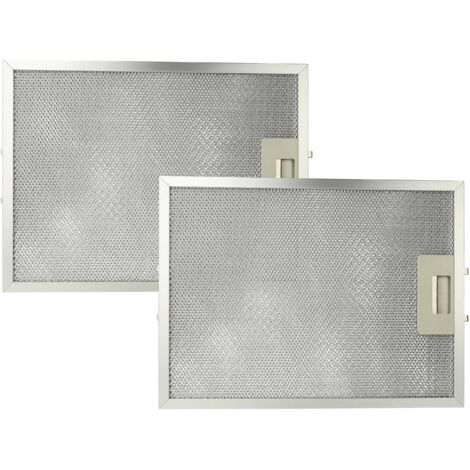 vhbw 2x Filtre anti-graisse compatible avec Alno AEF3800S 94264094400, AEF3800W 94264094300 ...