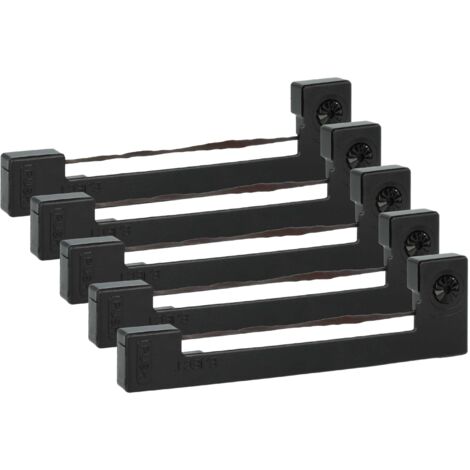 vhbw 5x Ruban encreur compatible avec Melag MELAprint 42, MELAprint 40 ...