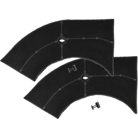 vhbw 2x Filtres à charbon actif compatible avec Ariston SL19.1P (BK), SL19.1P (WH), SL16.1P (WH ...