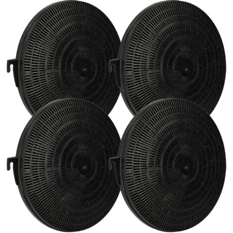 vhbw 4x Filtres à charbon actif compatible avec Faure ZHT660B 94264045300, 94264045301 hotte ...