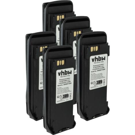 vhbw 5x Batterie compatible avec Motorola MOTOTRBO DP3600, DR3000, DP3601 radio talkie-walkie ...