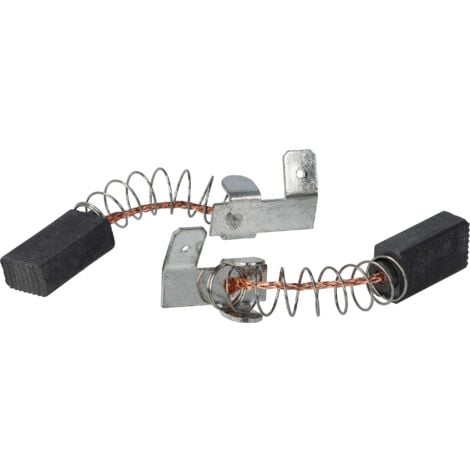 vhbw 2x balais charbon 6,2 x 9,95 x 18 mm compatible avec Fein 72240500230 meuleuse droite + ressort