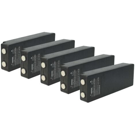 vhbw 5x Batterie remplacement pour Scanreco RSC7220 pour opérateur télécommande industrielle ...