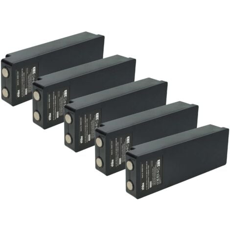 vhbw 5x Batterie remplacement pour Scanreco RSC7220 pour opérateur télécommande industrielle ...
