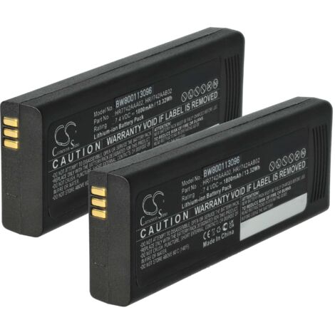 vhbw 2x Batterie compatible avec Cassidian TPH700, P3G radio talkie ...