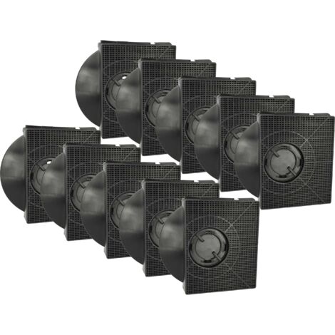 vhbw 10x Filtres à charbon actif compatible avec Elica GEA, GEA 11 2M20 ...
