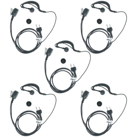 vhbw 5 x Oreillette compatible avec Alan Midland GXT-850, GXT-800, GXT ...