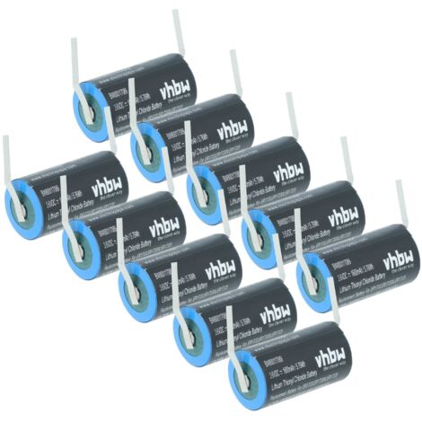 vhbw 10x Batterie remplacement pour Maxell ER17/33 pour (1600mAh, 3,6V ...