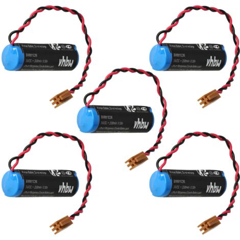 vhbw 5x Pile remplacement pour Toshiba ER6V, JAE2P pour PLC Contrôleur ...