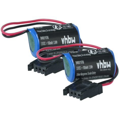 vhbw 2x Batterie remplacement pour Allen Bradley 1747-BA, 1746-BAS ...