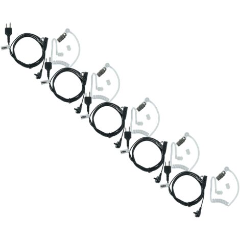 vhbw 5x Oreillette compatible avec Icom IC-F3002, IC-F3021, IC-F3003 ...