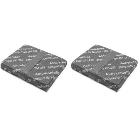 vhbw 2x Filtres à charbon actif compatible avec Vorwerk Tiger 250, 251 ...