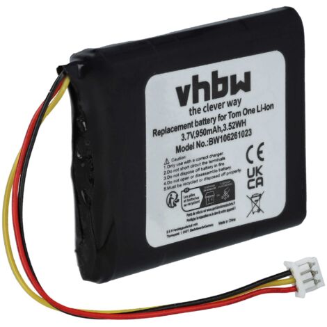 vhbw 1x Batterie compatible avec TomTom One V2, V3, XL, Rider V1, Rider ...
