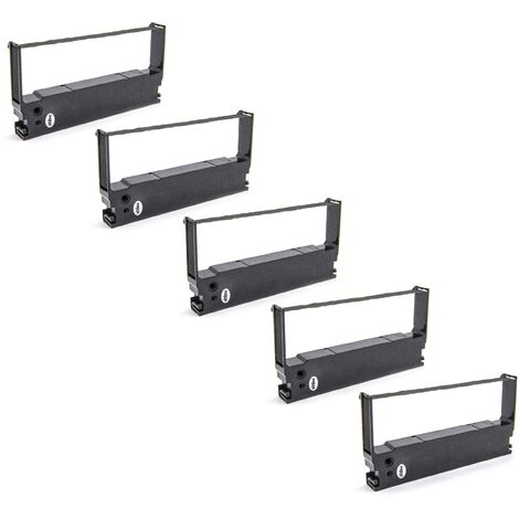 vhbw 5x Ruban encreur compatible avec Casio CE 6000, PCR 1000, TK 1300 ...