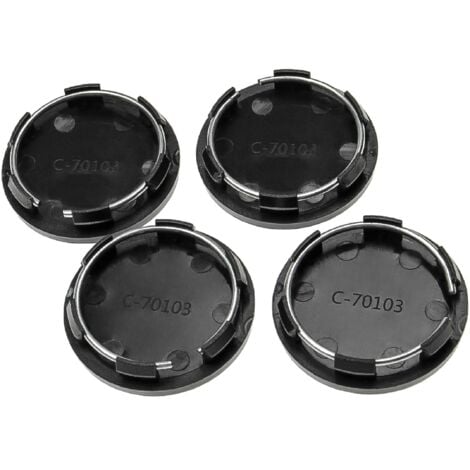 vhbw 4x Cache-moyeu, centre de roue remplacement pour C-70103 pour ...