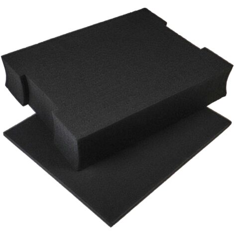 vhbw Insert en mousse avec plaque de fond remplacement pour Sortimo ...