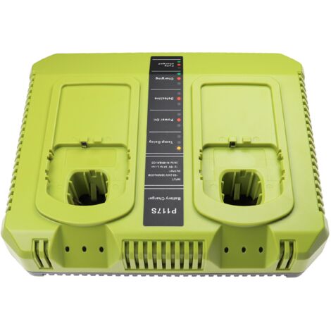 vhbw Chargeur double compatible avec Ryobi P530, P540, P570, P600, P610 ...