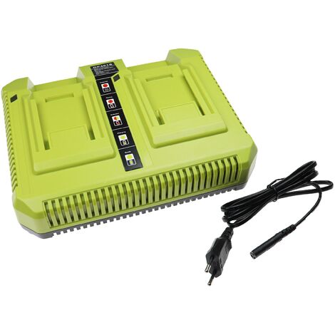 vhbw Chargeur double compatible avec Ryobi RY40200, RY40210, RY40201A ...