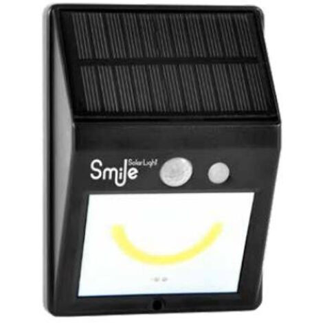 Cfg el093 smile solar light segnapasso solare con sensore 4w 150lm