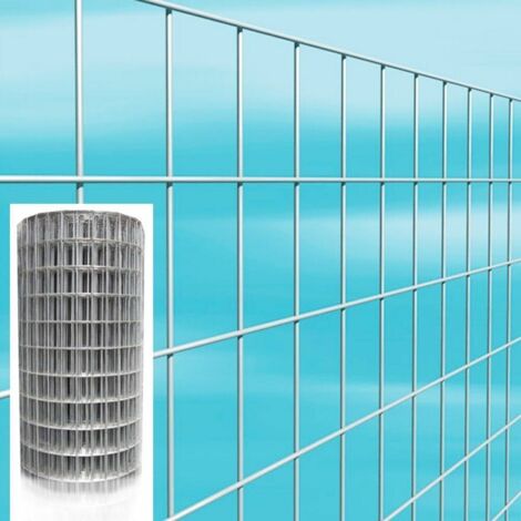 25 mt rete metallica elettrosaldata 50x75 75x50 zincata recinzione h 100cm