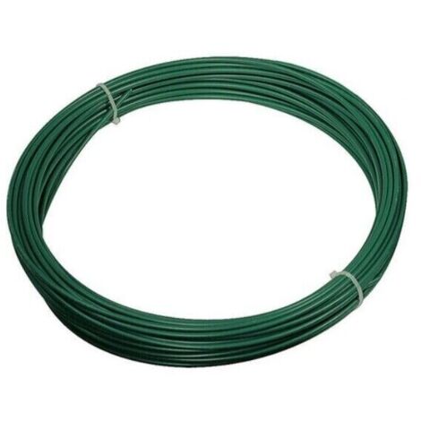 Filo multiuso zincato plastificato pvc verde 2,0mm 100mt rete ...