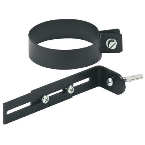 Fascetta collare per tubi acciaio porcellanato 2 mm aeternum ala nero d ...