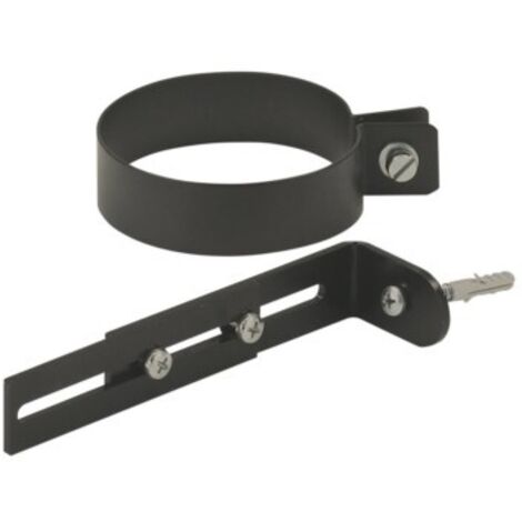 Fascetta collare per tubi acciaio porcellanato 2 mm aeternum ala nero d ...