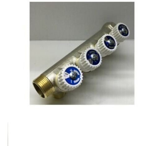 Collettore tubo multistrato 4 vie general fittings con rubinetti 3/4x1/2"