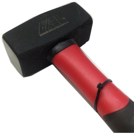 Mazzetta mazzuolo martello muratore mazza gr1250 manico fibra vetro axel